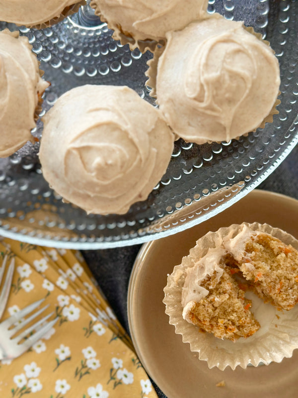 Bunny Approved: Carrot Cake Cupcakes - Crocus & Ivy Interiors