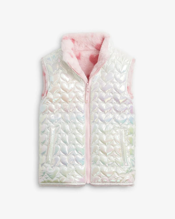 Appaman Girls Reversible Vest G5GRV-HC Heart Cloud - Crocus & Ivy Interiors