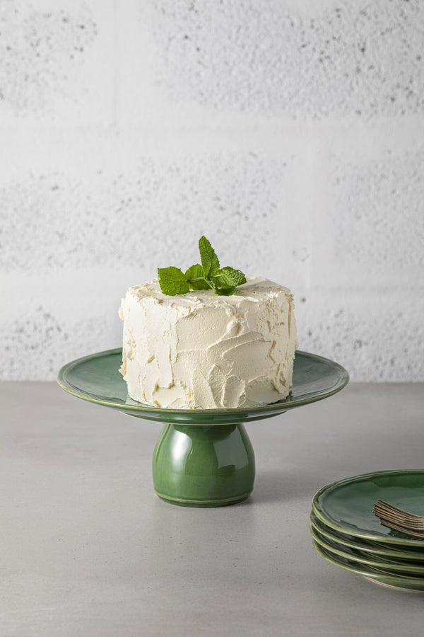 Casafina Fontana Green Footed Cake Stand - Crocus & Ivy Interiors