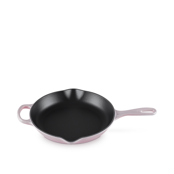 Le Creuset Cast Iron Skillet - Shell Pink - Crocus & Ivy Interiors