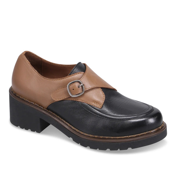 Bueno Nolan Shoe Black/Walnut - Crocus & Ivy Interiors